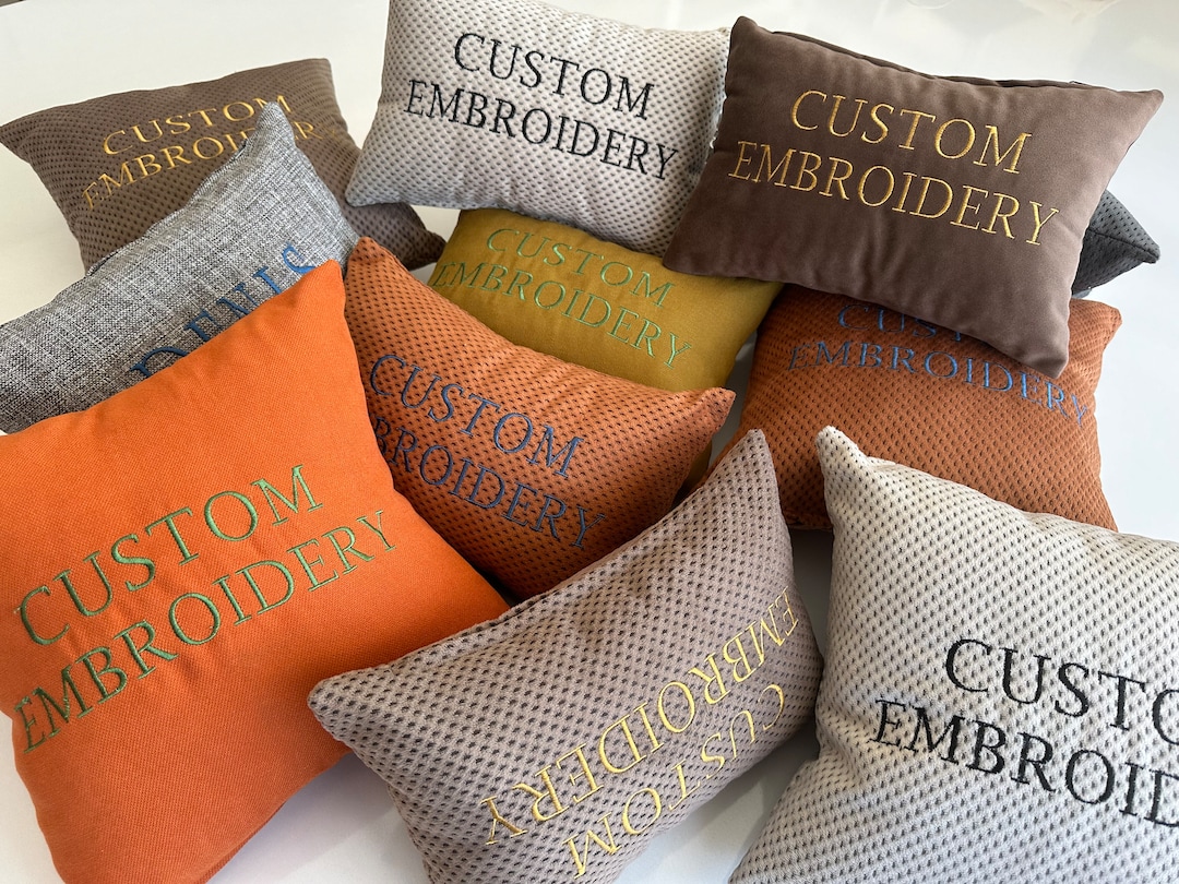 Personalized Pillow Cover, Embroidered Pillow, Monogram Pillow, Custom ...