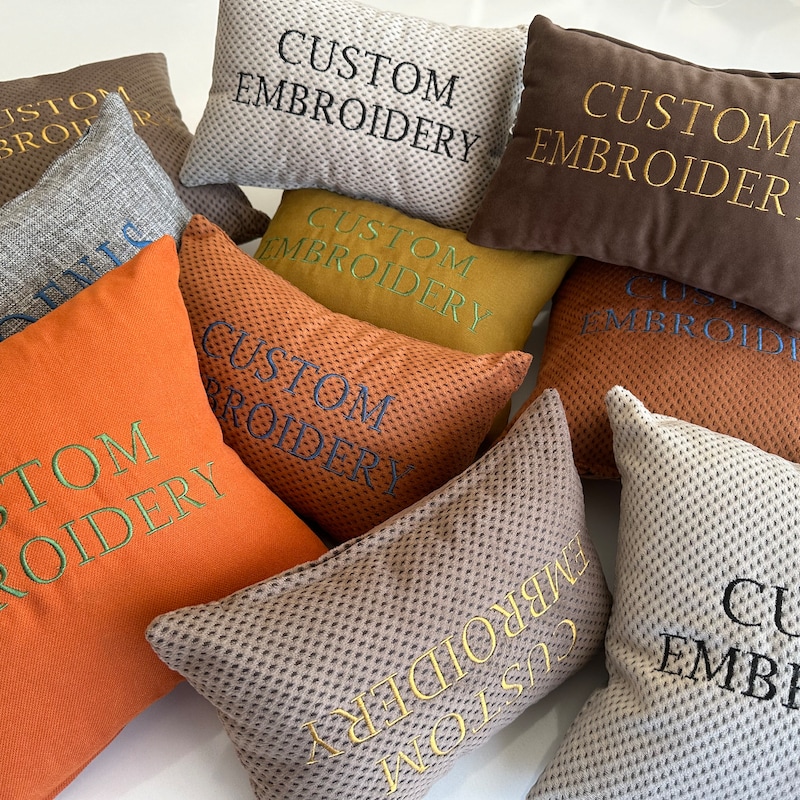 Embroidered Pillows - Etsy