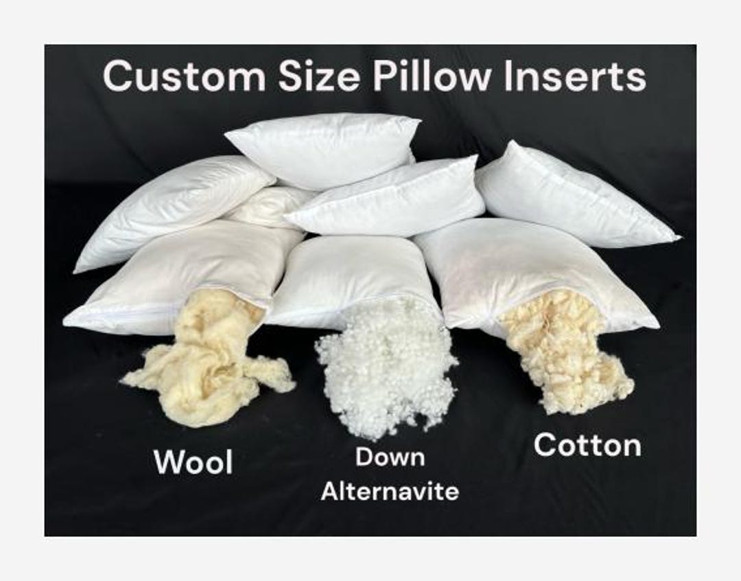 Pillow Insert, Custom Size Insert, Cushion Insert, Cotton Pillow Insert ...