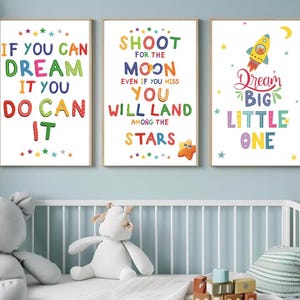 Inspirational Kids Printable Poster Set - Digital Download - Digital ...