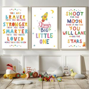 Inspirational Kids Printable Poster Set - Digital Download - Digital ...