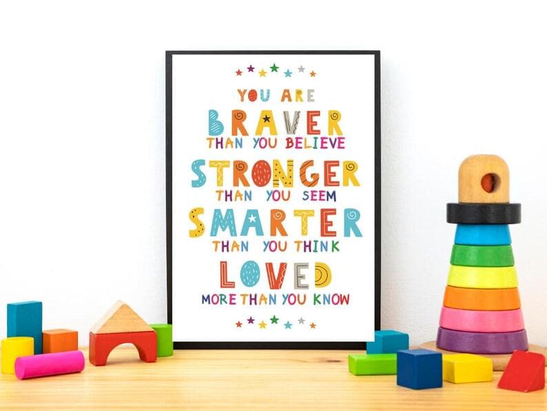 Inspirational Kids Printable Poster Set - Digital Download - Digital ...