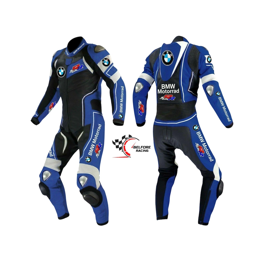 BMW Motorrad Motorbike Suit Black Leather Suit Motorcycle Leather Suit ...