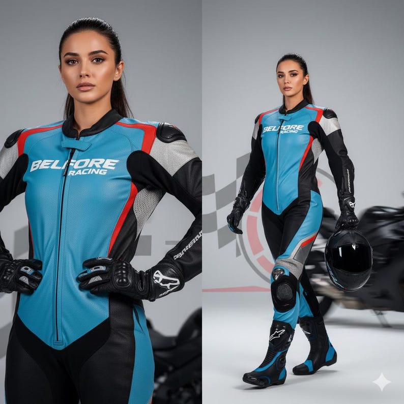 Handmade Black Leather Motorcycle Racing Suit: CE Armor, Custom Fit - Etsy
