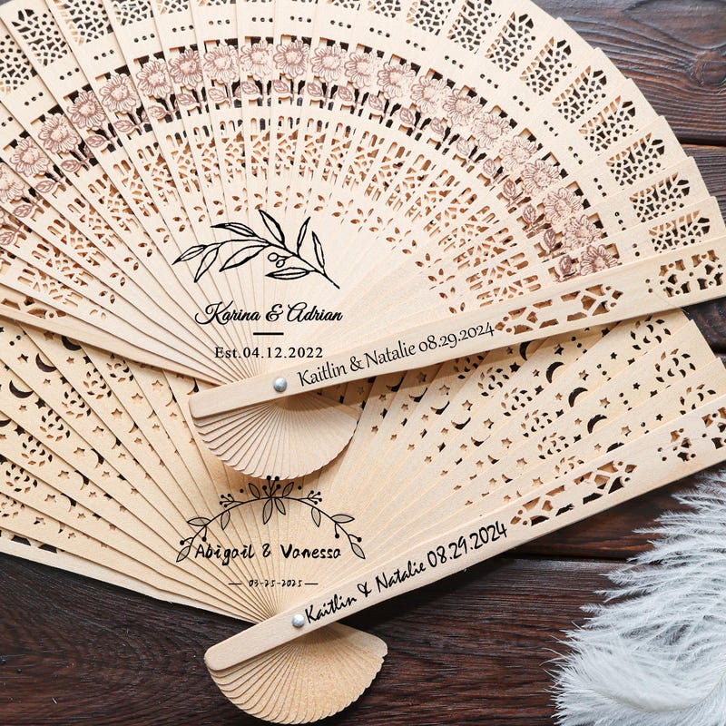 Wedding Fans - Etsy