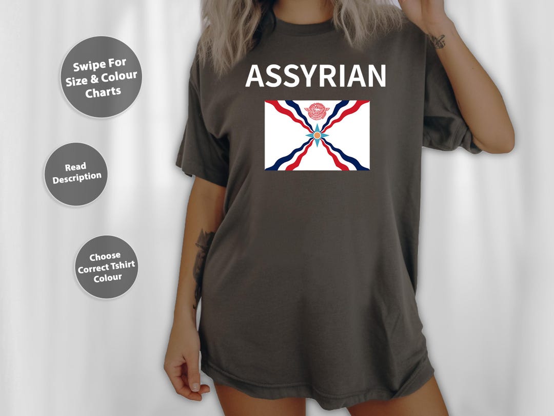 Assyria Pride Assyrian Flag T-shirt, Sweatshirt, Hoodie, Tote Bag 13701 - Etsy
