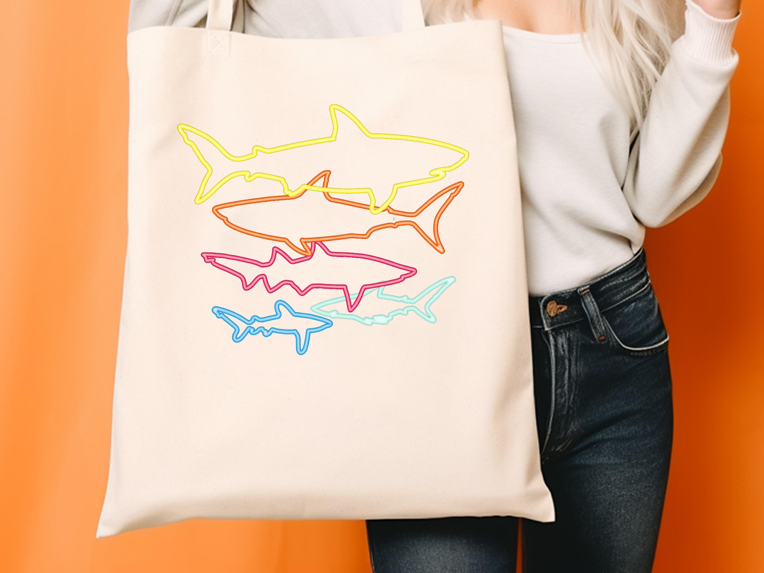 Retro 80s Shark Clothes Shark Party Kids Women Men Sharks T-shirt ...