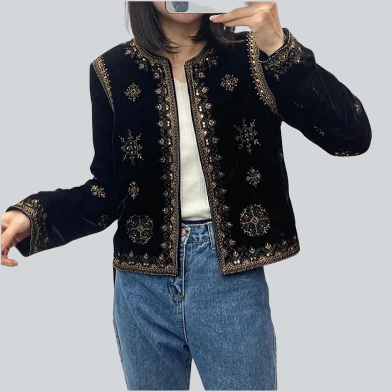 Embroidered Coat - Etsy
