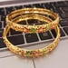 Punjabi Jadau Bangles in Navratan With Pearls and Stones/ Indian ...