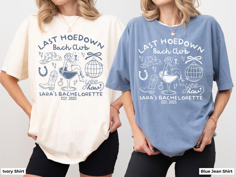 CUSTOM Last Hoedown Cocktail Club Bachelorette Shirt, Personalized ...