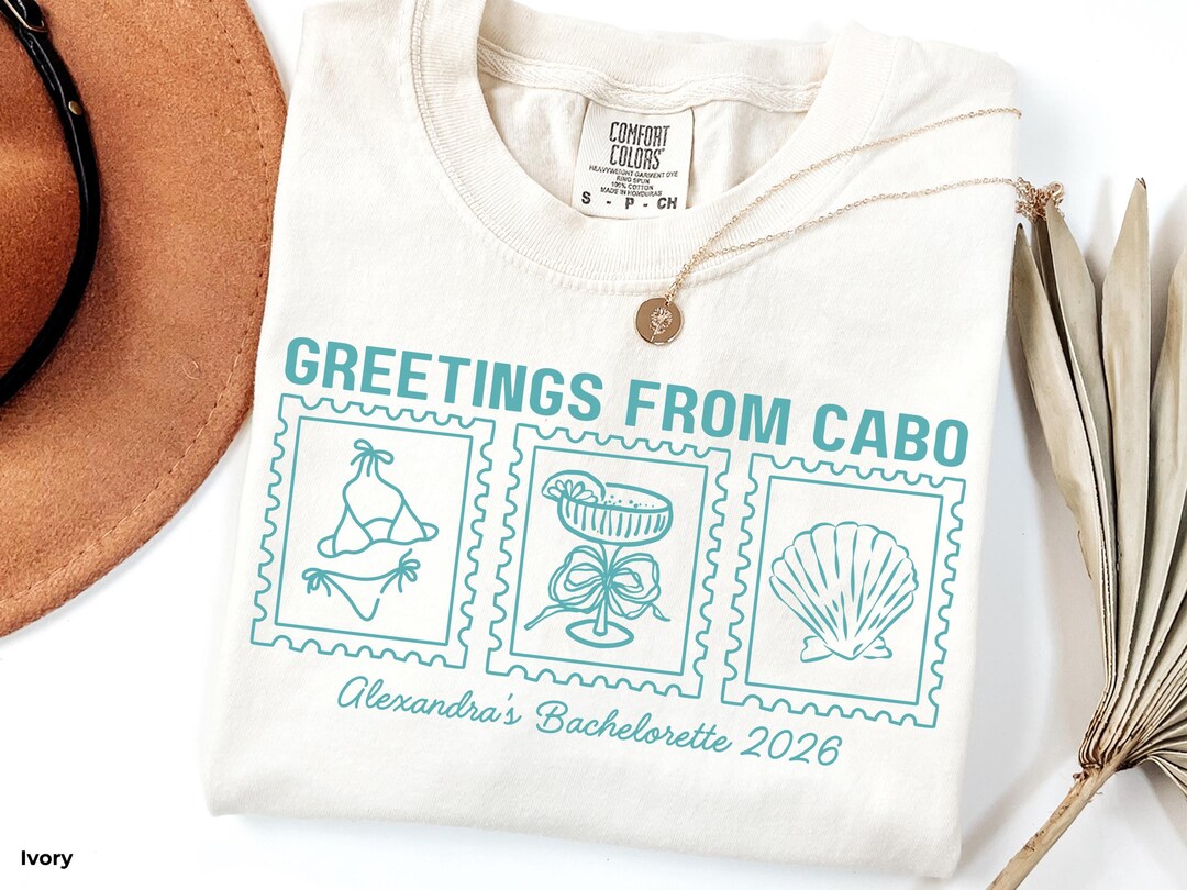 Custom Cabo Bachelorette Party Comfort Colors® Shirt Gift, Personalized Mexico Bachelorette ...