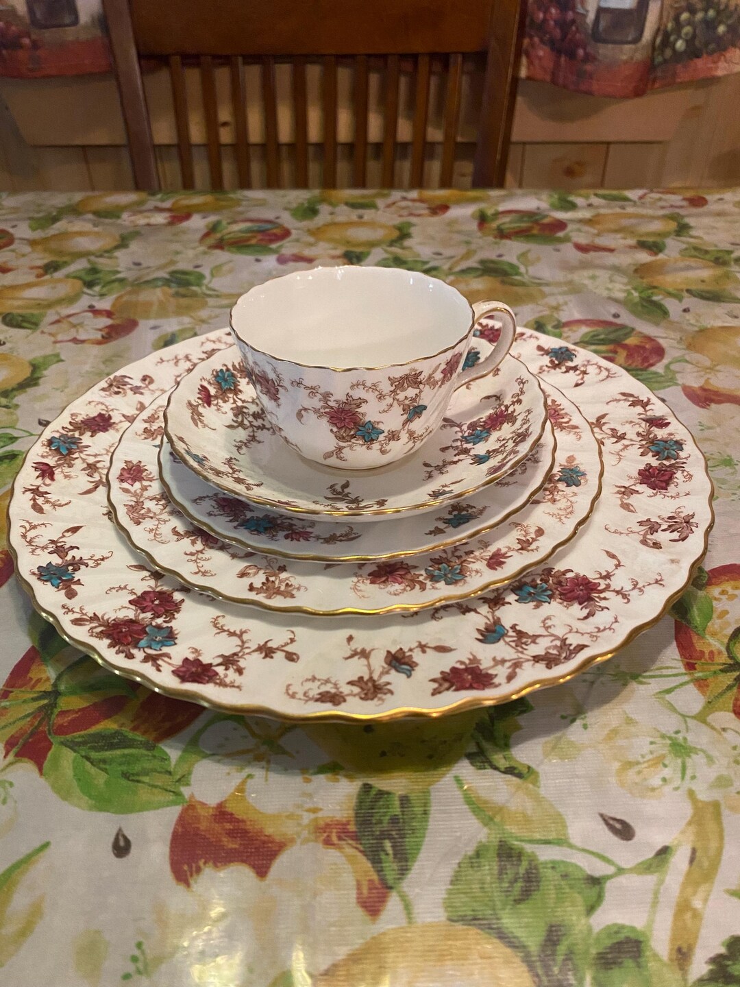 Vintage Minton Ancestral Bone China 5 Pc Place Settings, Tea Cup Sets ...