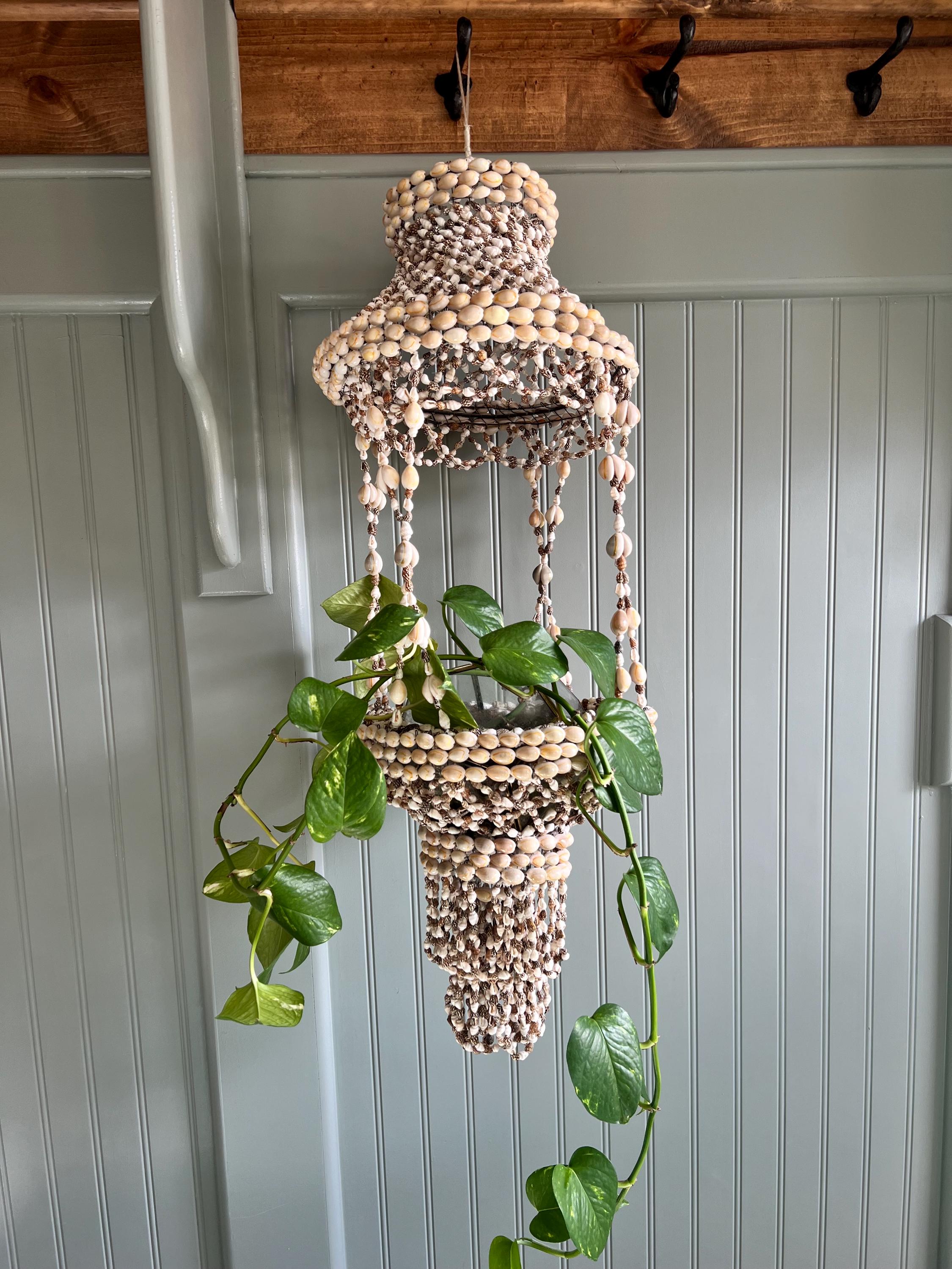 Vintage Boho Shell Plant Hanger - Etsy