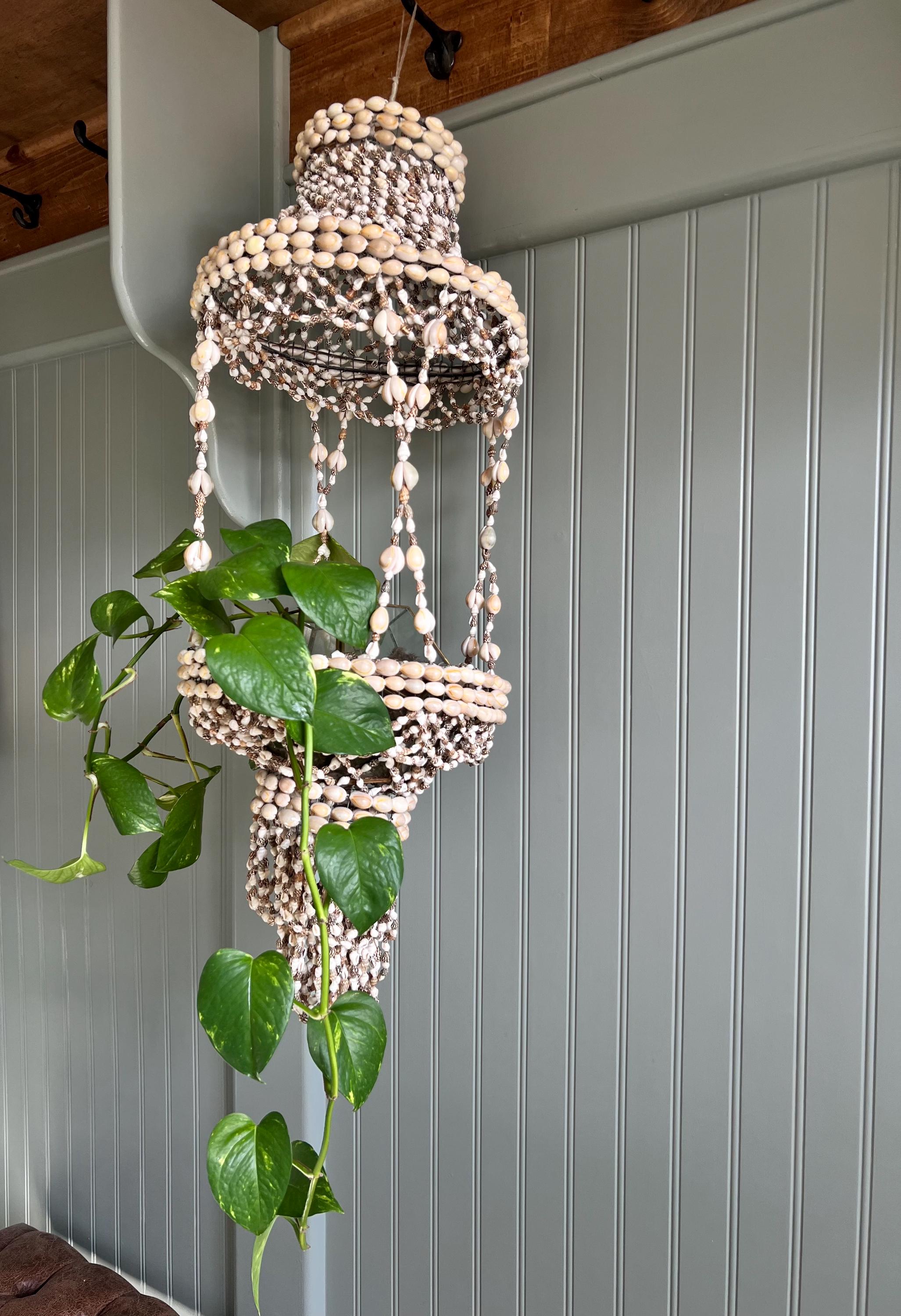 Vintage Boho Shell Plant Hanger - Etsy