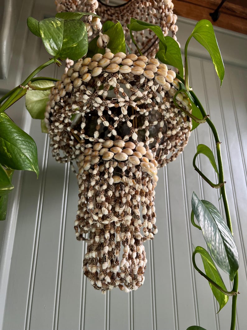 Vintage Boho Shell Plant Hanger - Etsy