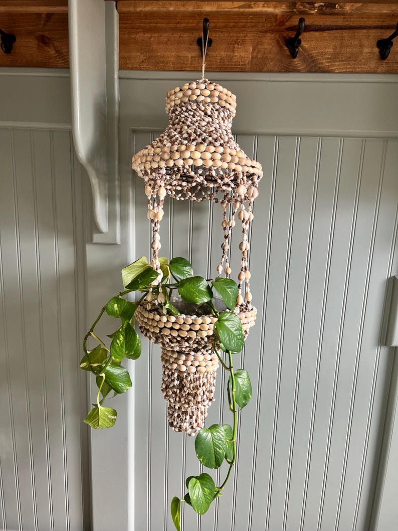 Vintage Boho Shell Plant Hanger - Etsy