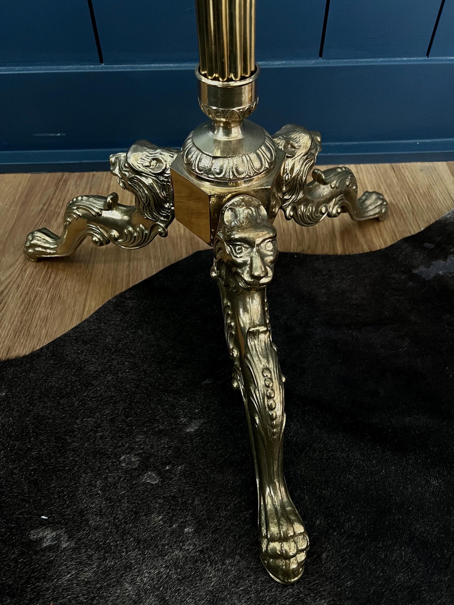 Vintage Italian Brass Standing Coat Rack With Lion Head Base - Etsy