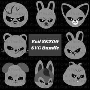 Evil SKZOO SVG Bundle: Stray Kids Fan Art (digital Download) - Etsy