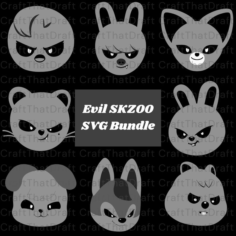 Evil SKZOO SVG Bundle: Stray Kids Fan Art (digital Download) - Etsy