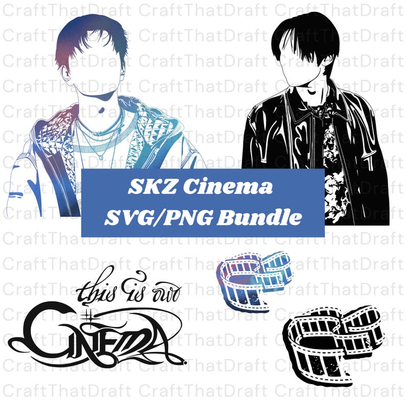 Stray Kids Cinema SVG Bundle: Lee Know & Seungmin (digital File) - Etsy