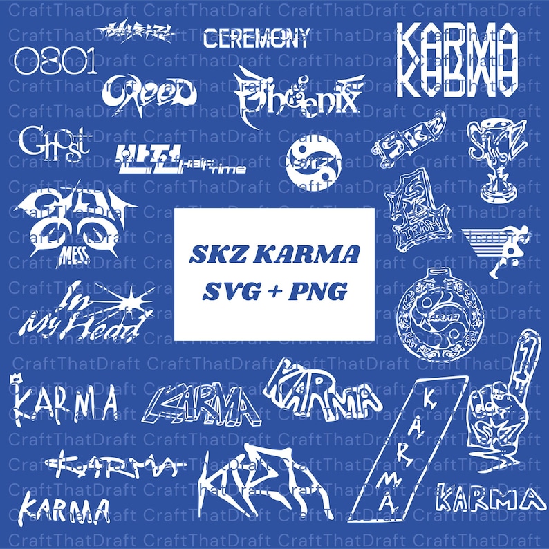 Stray Kids Karma SVG PNG Bundle: Kpop Fan Art (digital Files) - Etsy