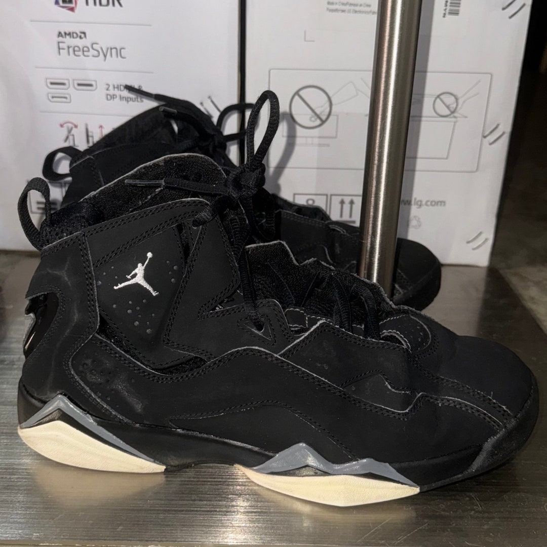 Air Jordan Nike 7s Black Suede Authentic Original Size 7Y Amazing ...