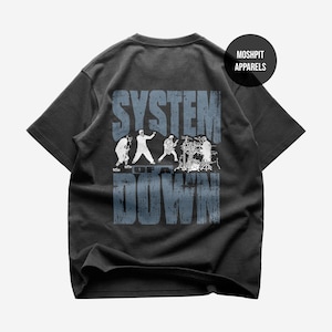 System of A Down Back T-shirt Metal Music Shirt SOAD Chop Suey Toxicity ...