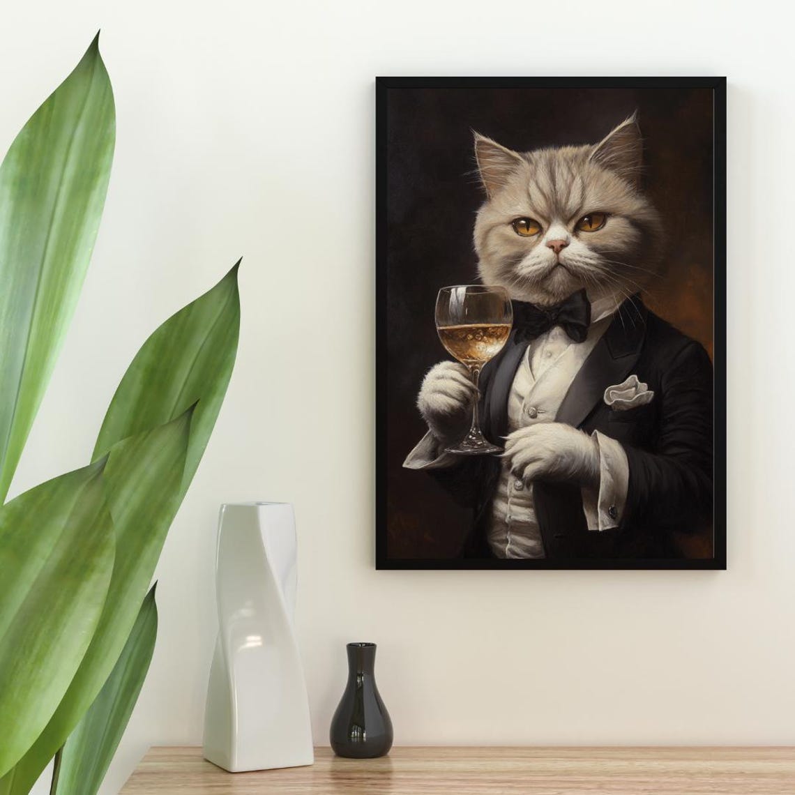 Exotic Shorthair in Tuxedo Poster, Pet Poster, Exotic Shorthair in Suit ...