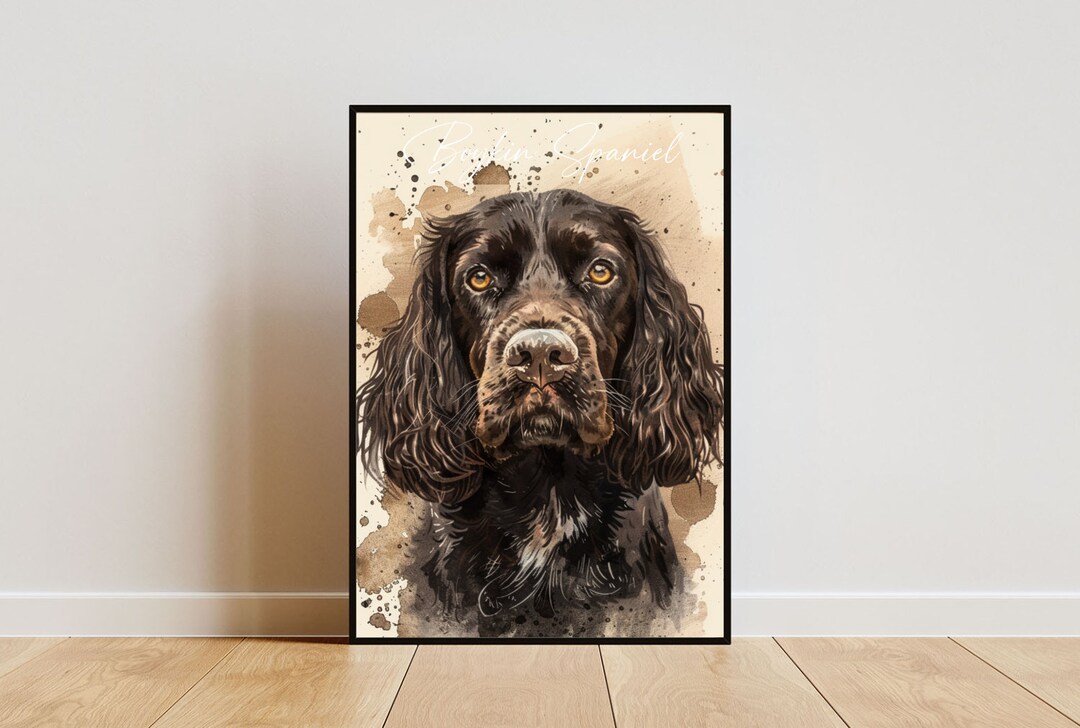 Boykin Spaniel Poster, Dog Poster, Boykin Spaniel Print, Dog Wall Art ...