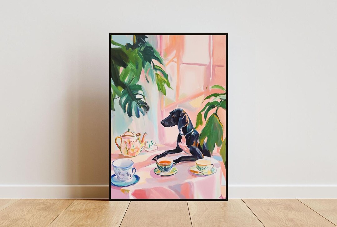 Retro German Shorthaired Pointer Poster, German Shorthaired Pointer Oil ...