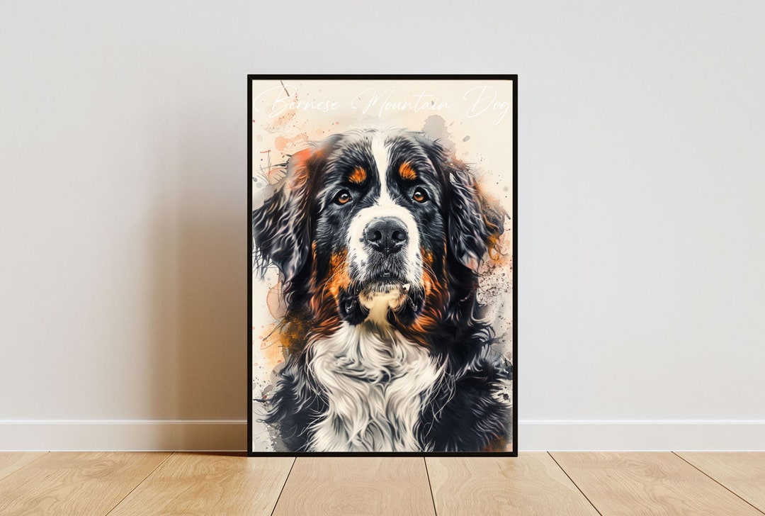 Berner Sennenhund Poster, Hund Poster, Berner Sennenhund Druck, Hund ...