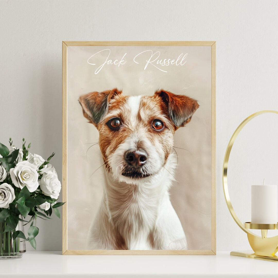 Jack Russell Poster, Dog Poster, Jack Russell Print, Dog Wall Art ...