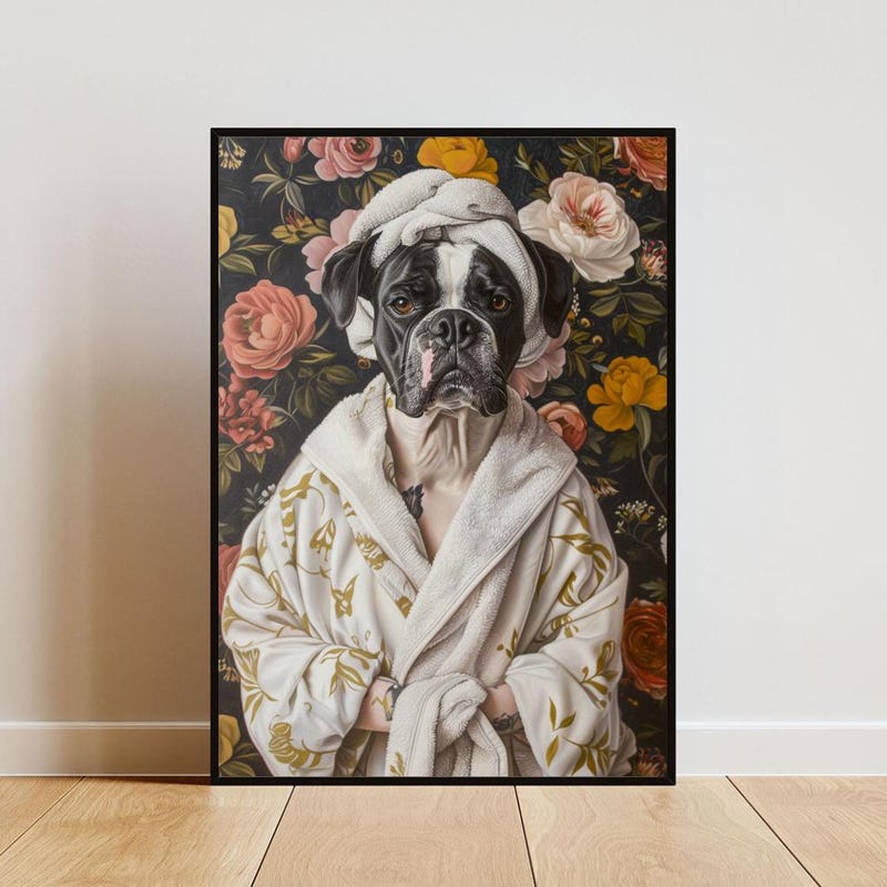 Boxer Art - Etsy