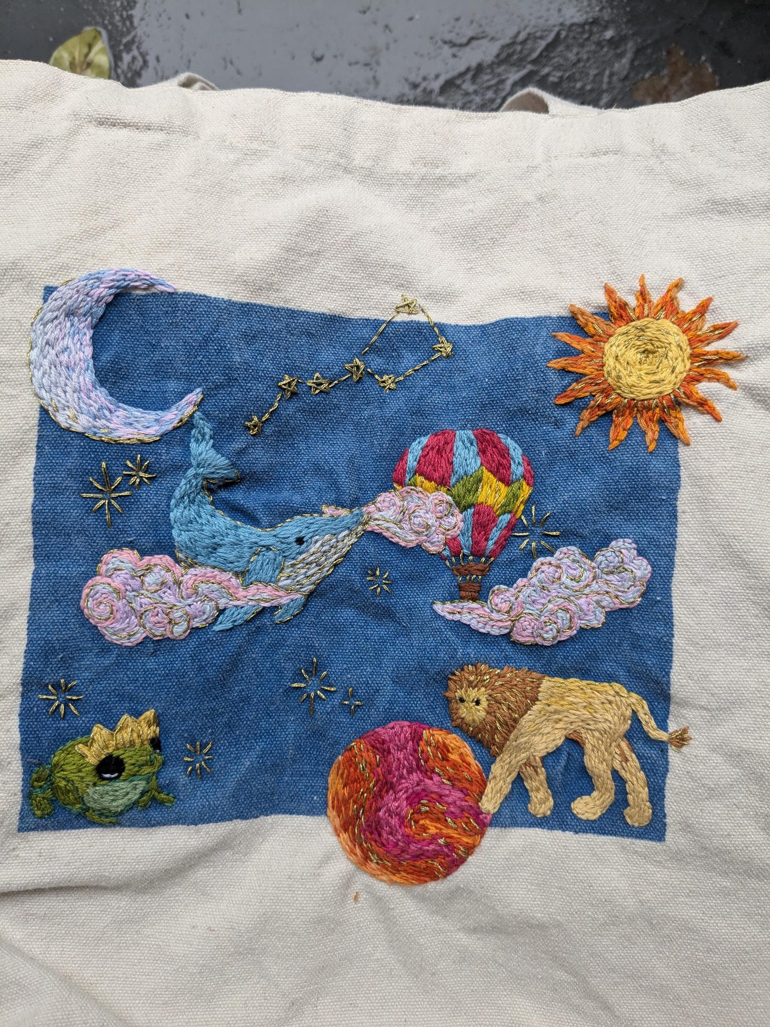 Whimsical Embroidery Story Book Tote Bag - Etsy