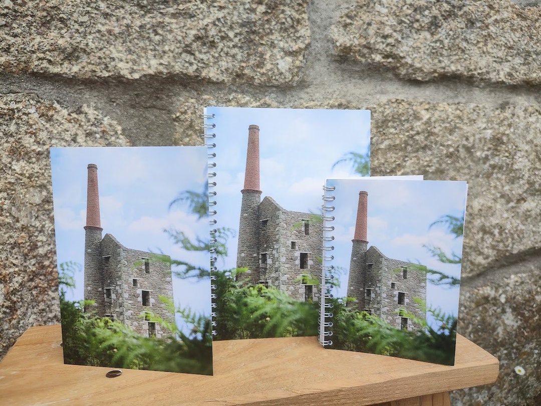 Cornish Mine Stack Notebook and Card - Etsy