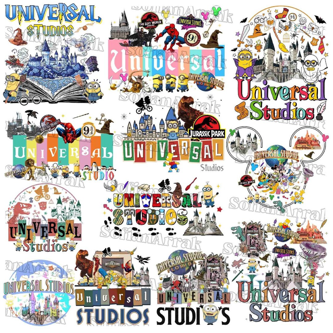 Universal Studios PNG Bundle, Minion Png, Dis Ney Land Png, Magic ...