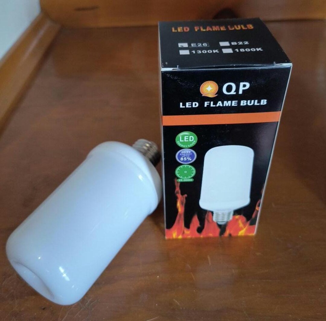 LED Blue Dancing Flame Lightbulb - Etsy