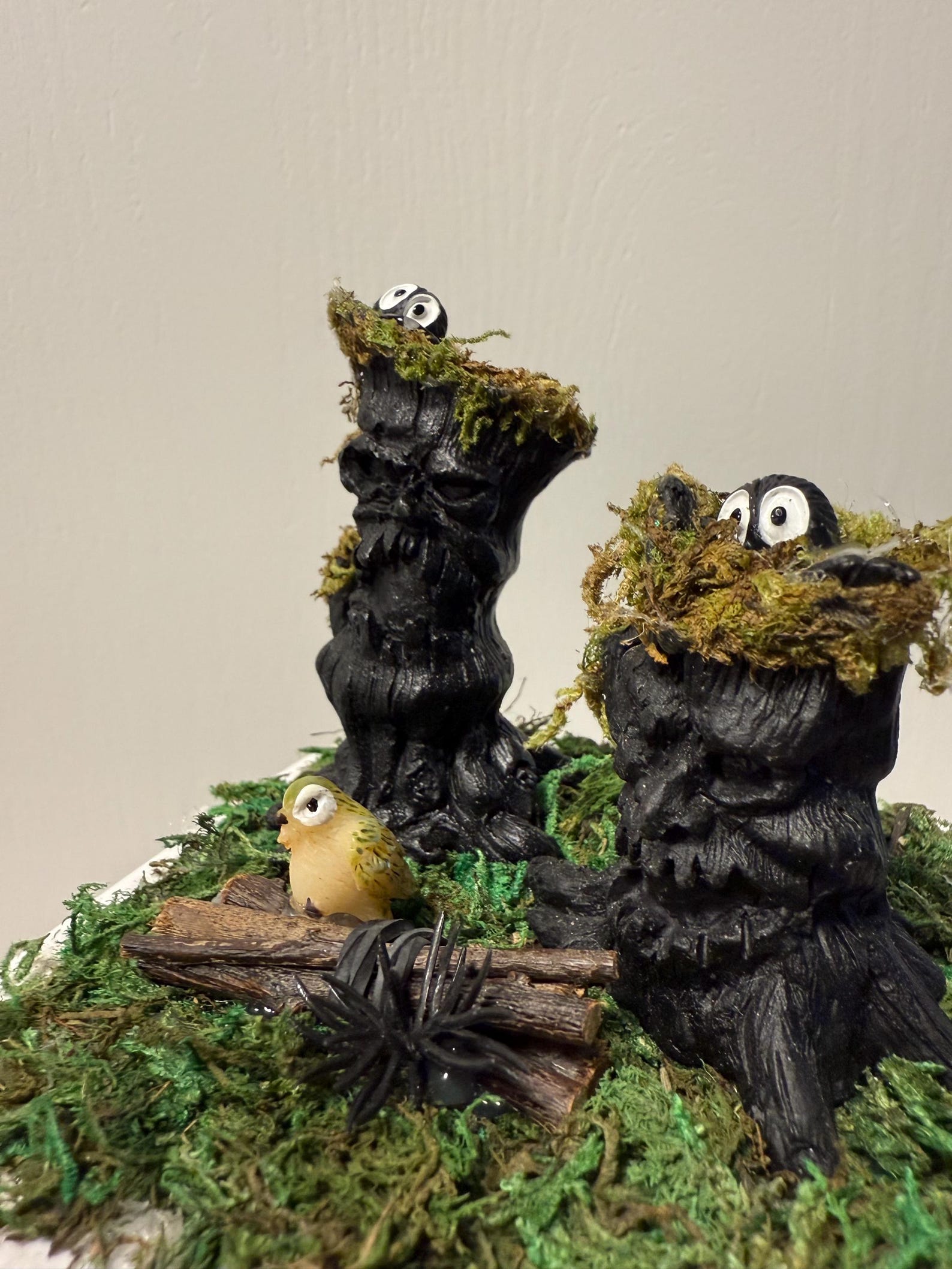 4.5x6 Jumping Spider Spooky Forest Soot Sprite Studio Ghibli Enclosure ...