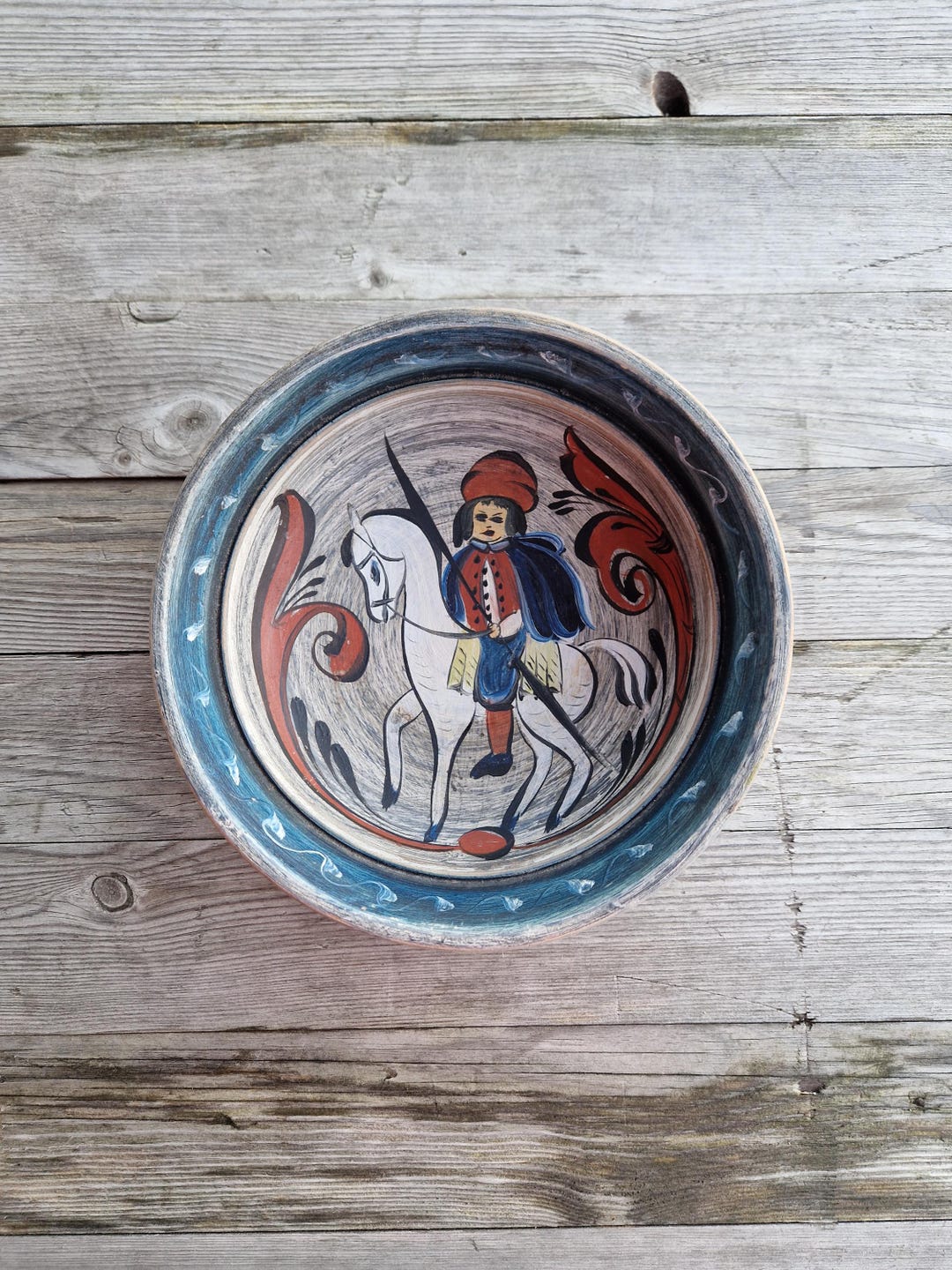 Antique Wooden Ale Bowl Norwegian Beer Bowl Norwegian Rosemaling ...