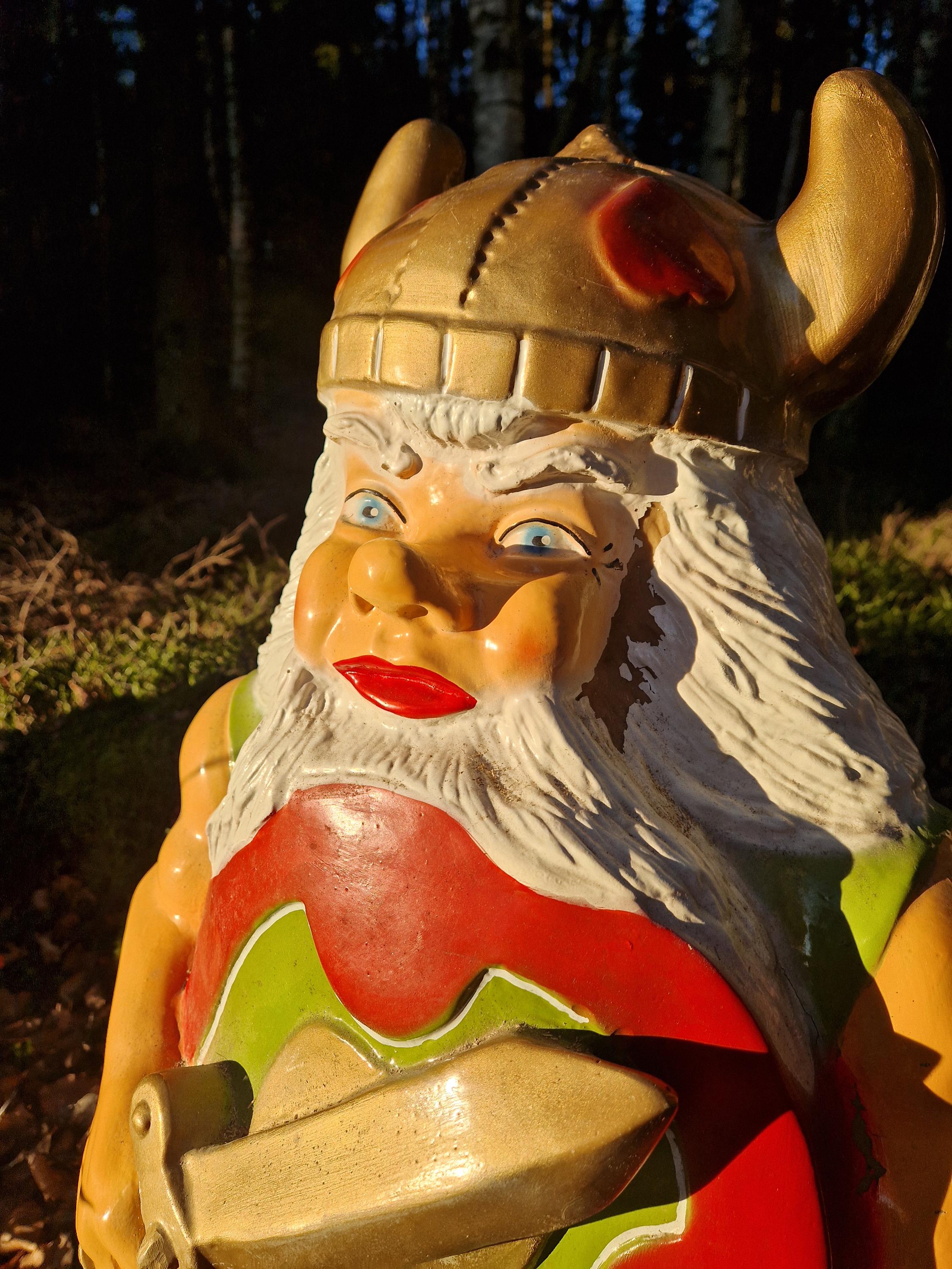 Large Hand Painted Viking Statue | Oversized Nordic Figurine ...