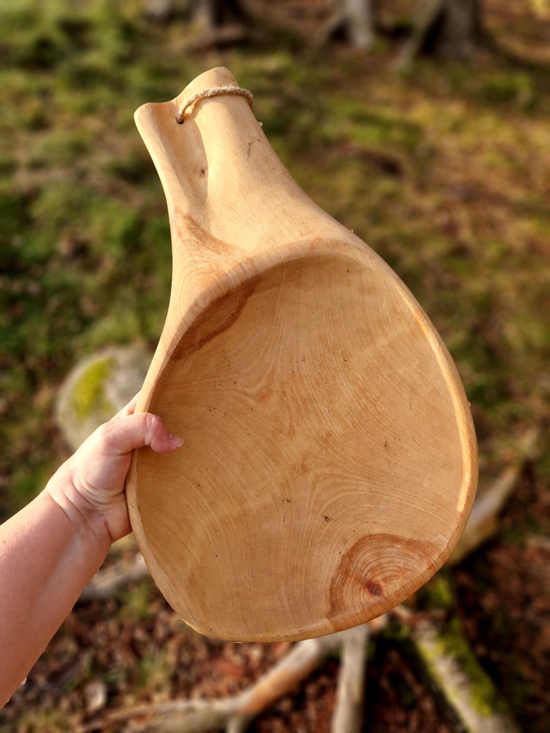 Hand Carved Norwegian Bowl | Nordic Wood Bowl | Primitive Birch Bowl ...