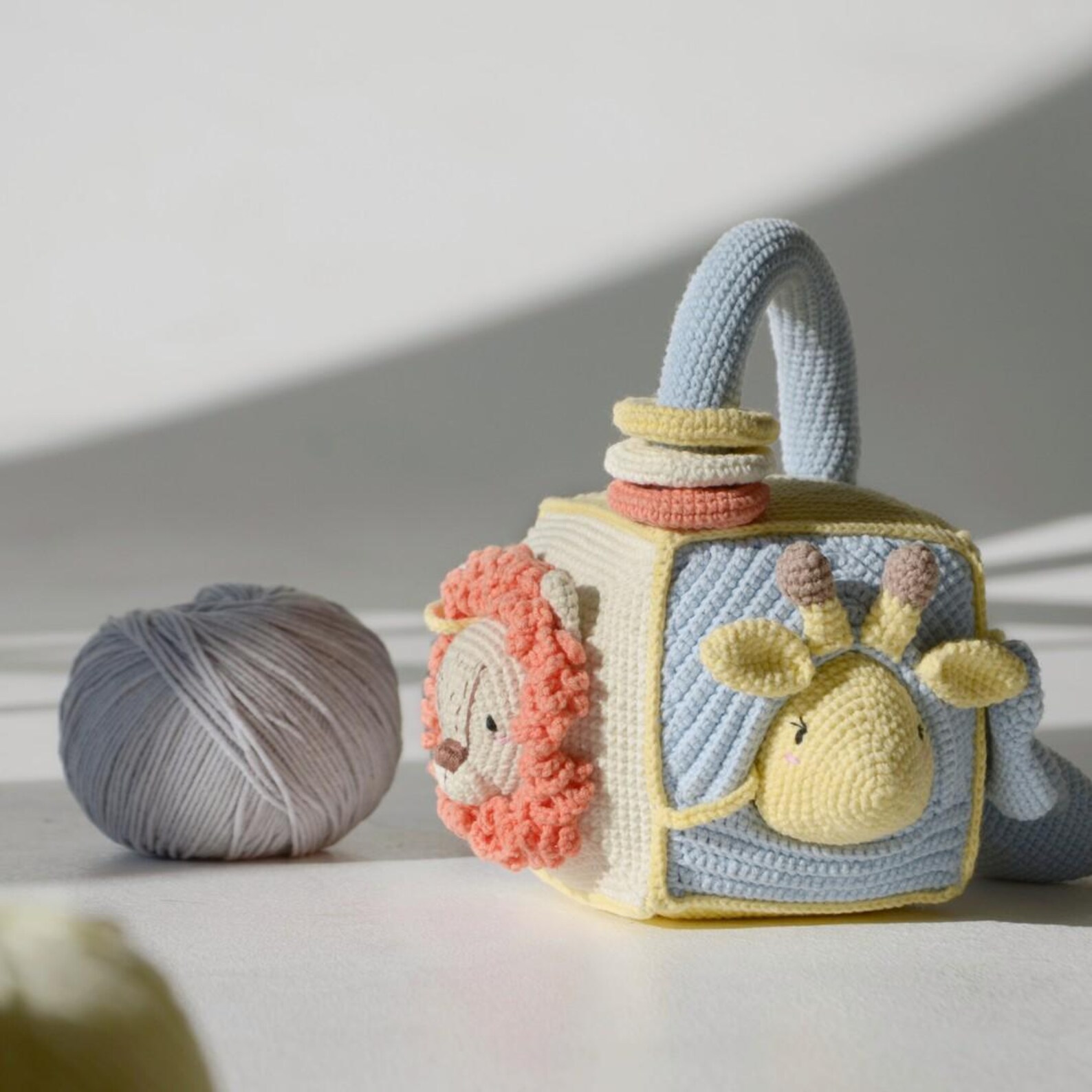 Safari Activity Cube Crochet Pattern Amigurumi Educational Toy Sensory ...