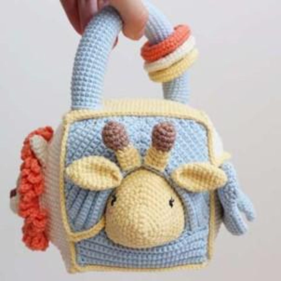 Safari Activity Cube Crochet Pattern Amigurumi Educational Toy Sensory ...