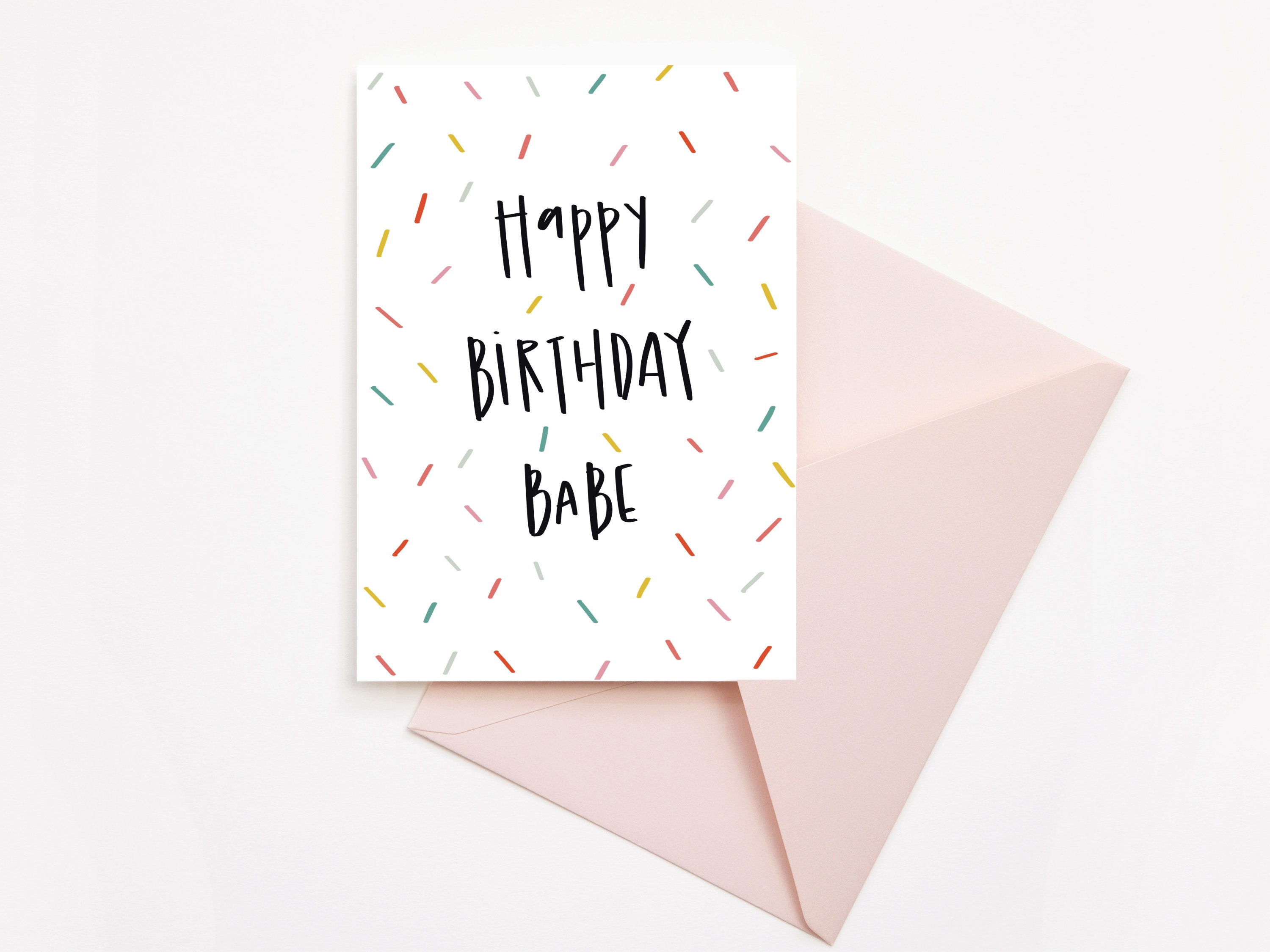 Colorful Sprinkles Birthday Card - Etsy