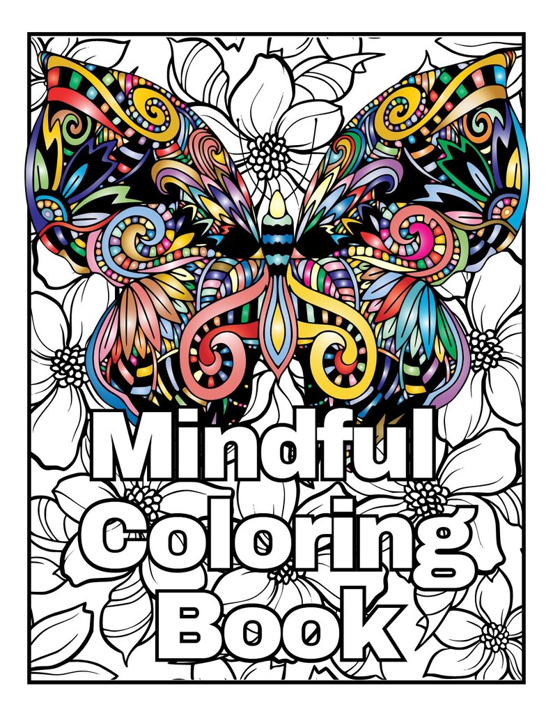 Coloring Book Mindfulness Positivity PDF Instant Download - Etsy