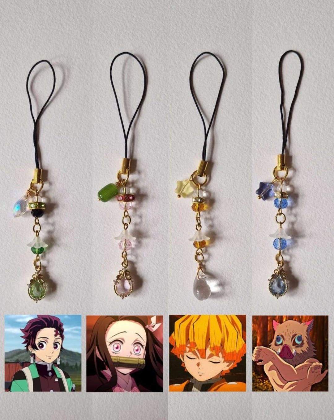 Demon Slayer Subtle Character Keychains – Cute Accessory for Phones ...