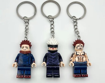 Lego Jujutsu Kaisen JJK Keychains anime Merch satoru Gojo geto Suguru ...