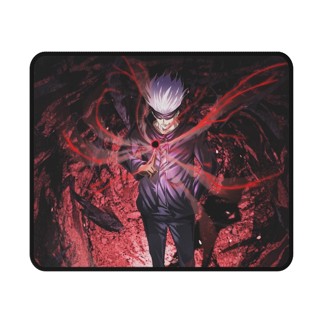 Satoru Gojo Mouse Pad Deskmat Anime Jujutsu Kaisen Reversal Red Gaming ...