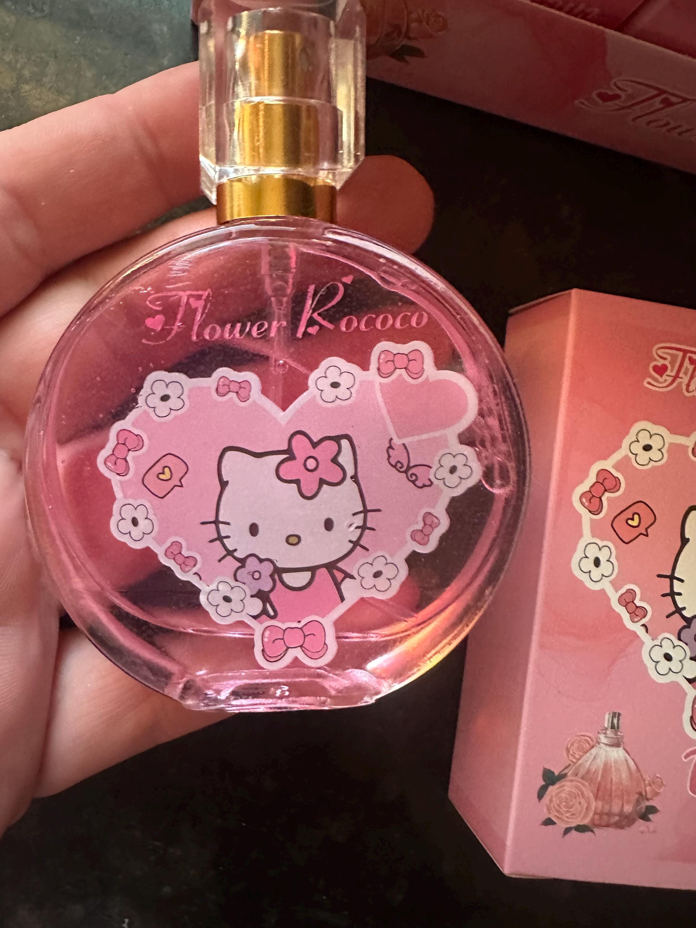 Hello Kitty Pink Flower Perfume - Etsy