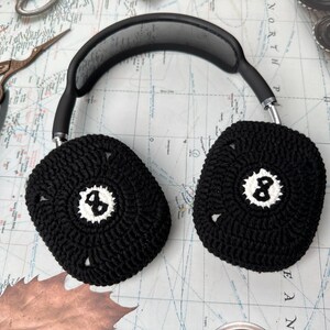Black 8 Ball Airpods Max Headphone Covers crochet Airpods Max Case ...